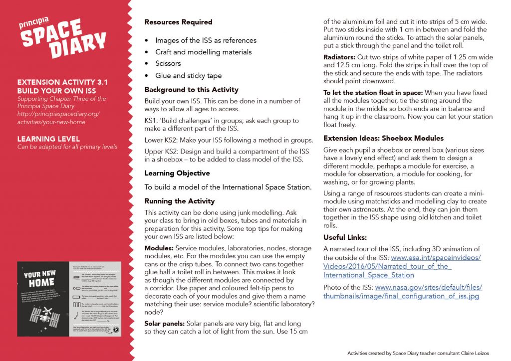 Principia Space Diary - Build Your Own ISS - Discovery Diaries
